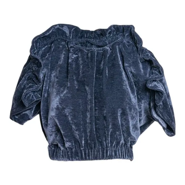 ARTISTA Poppy Velvet Cropped Top