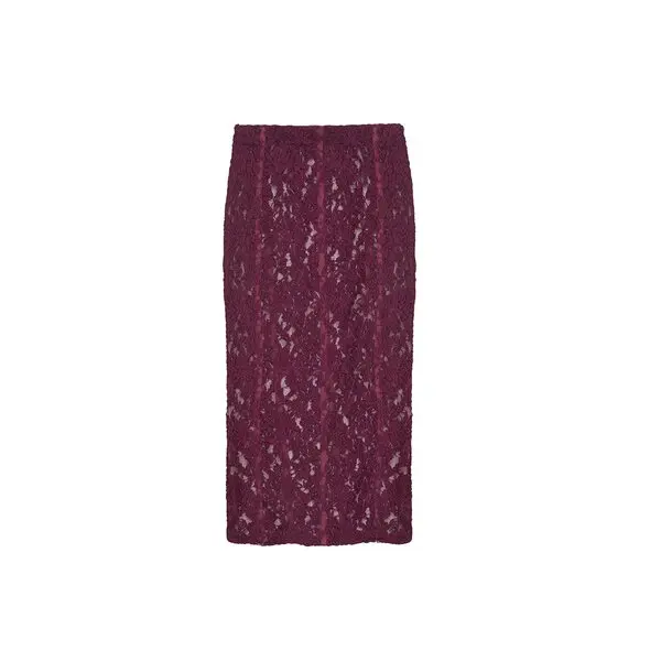 AUDREY VALLENS Selene Lace Pencil Skirt
