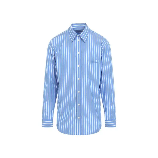 Balenciaga Regular Fit Shirt - Blue