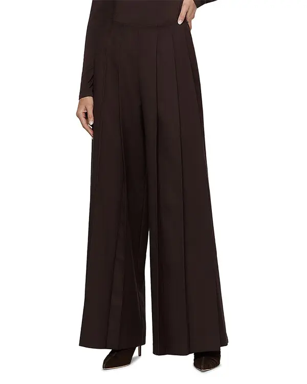 L'Agence Nova Pleated Wide Leg Pants