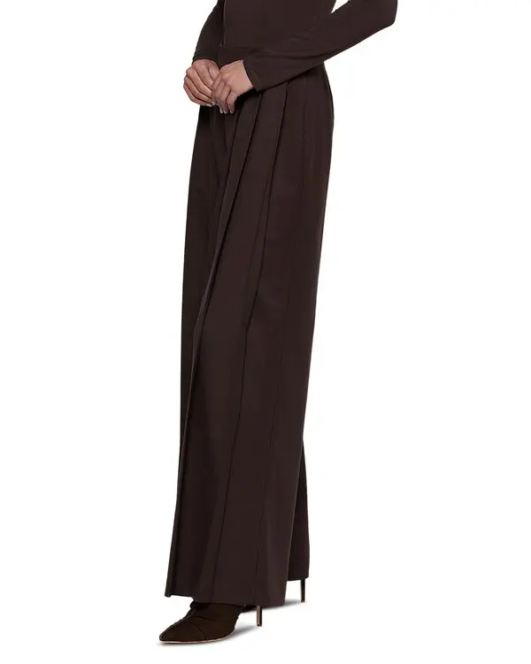 L'Agence Nova Pleated Wide Leg Pants