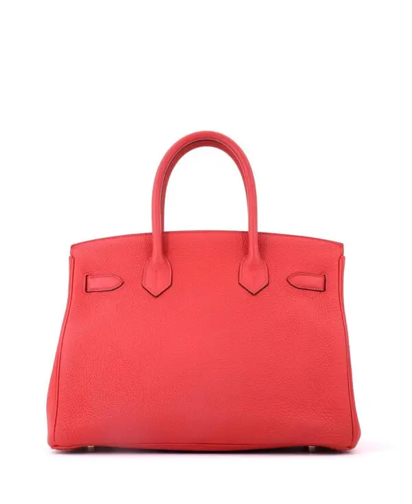 Hermès Birkin 30 Togo Leather Satchel With Gold Hardware - Geranium