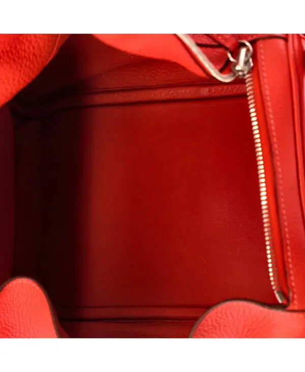 Hermès 30 Lindy Bag Clemence - Red