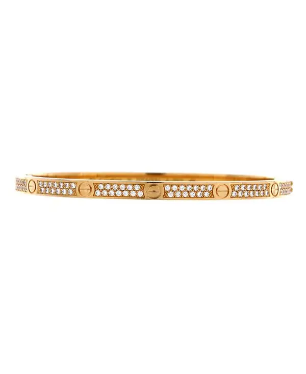 CARTIER Small Love Bracelet 18k With Pave Diamonds