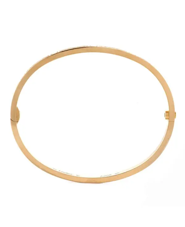 CARTIER Small Love Bracelet 18k With Pave Diamonds