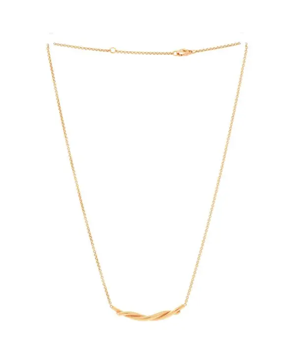 CARTIER Entrelaces Pendant Necklace 18k Rose Gold, 16.25