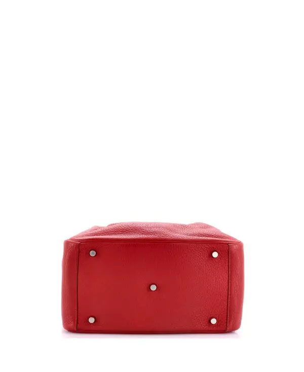 Hermès Lindy 30 Clemence Leather Shoulder Bag - Red