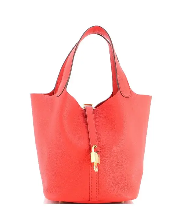 Hermès Picotin Lock Leather Bucket Bag