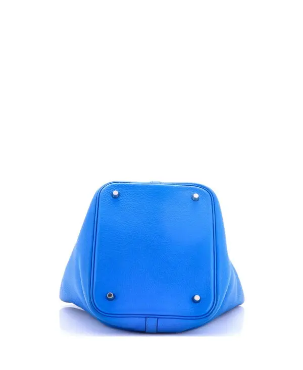 Hermès Mm Picotin Lock Bag Clemence - Blue