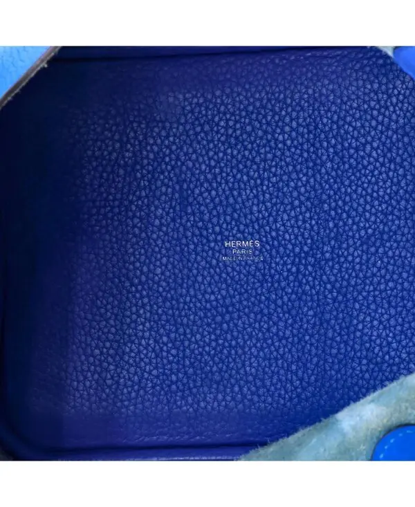 Hermès Mm Picotin Lock Bag Clemence - Blue