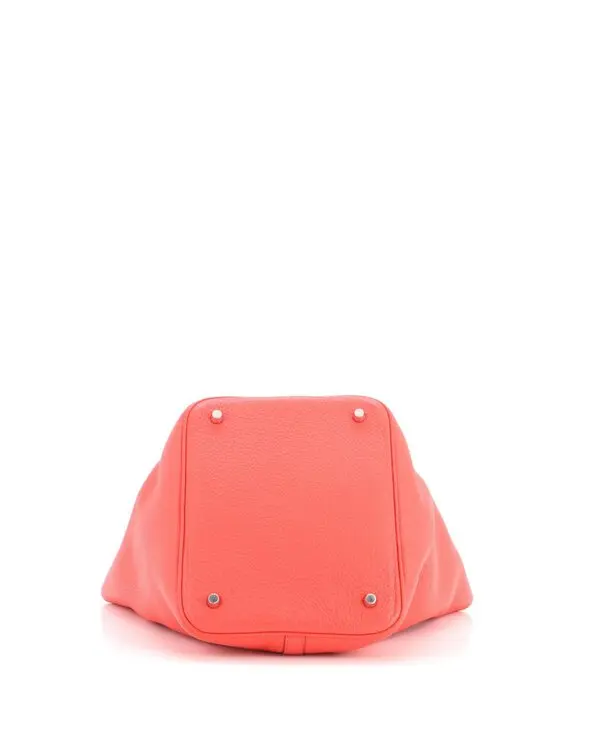 Hermès Picotin Lock Clemence Leather Bag - Red