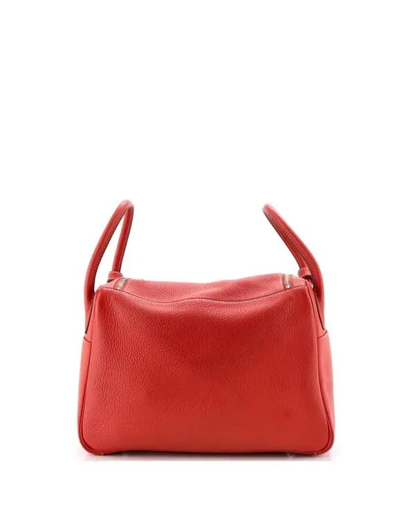 Hermès Lindy 30 Clemence Leather Shoulder Bag - Orange