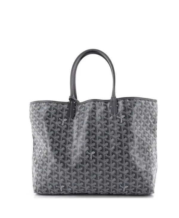 Goyard Pm Saint Louis Tote Printed Coated Canvas - Gray