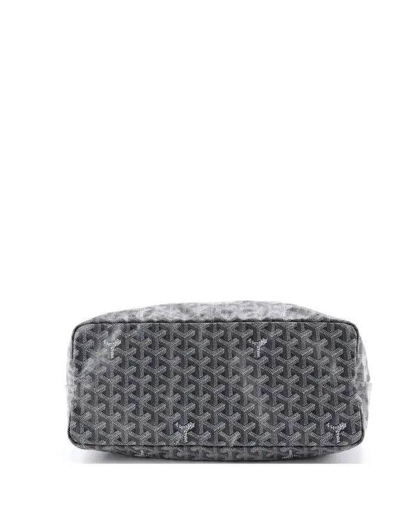 Goyard Pm Saint Louis Tote Printed Coated Canvas - Gray