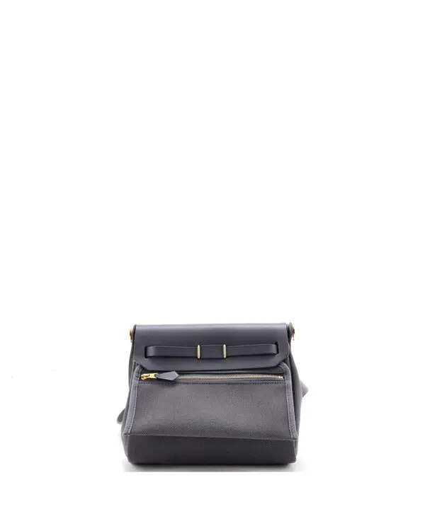 Hermès Herbag Zip Canvas & Leather Shoulder Bag