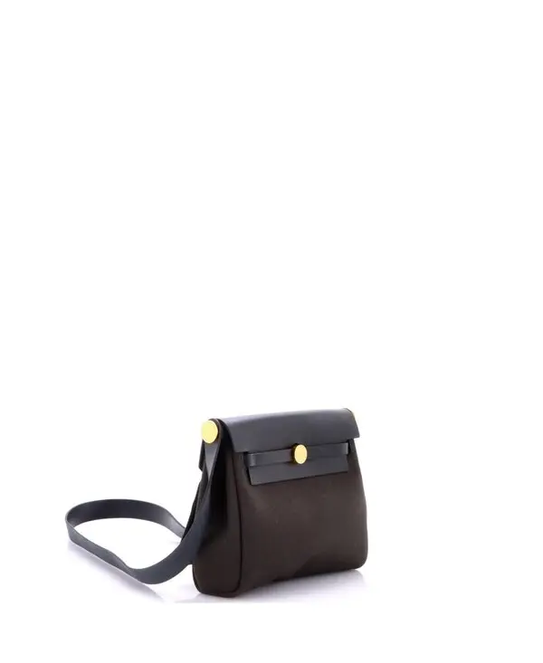 Hermès Herbag Zip Canvas & Leather Crossbody