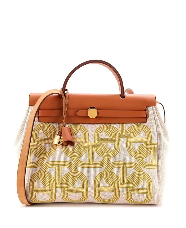 Hermès Herbag Zip 31 Canvas & Leather Tote