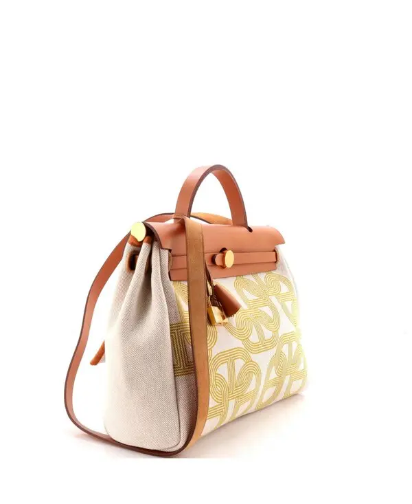 Hermès Herbag Zip 31 Canvas & Leather Tote