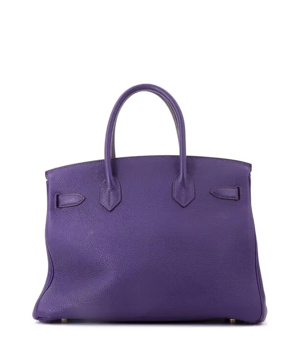Hermès Birkin 30 Handbag Purple Togo With Gold Hardware - Iris