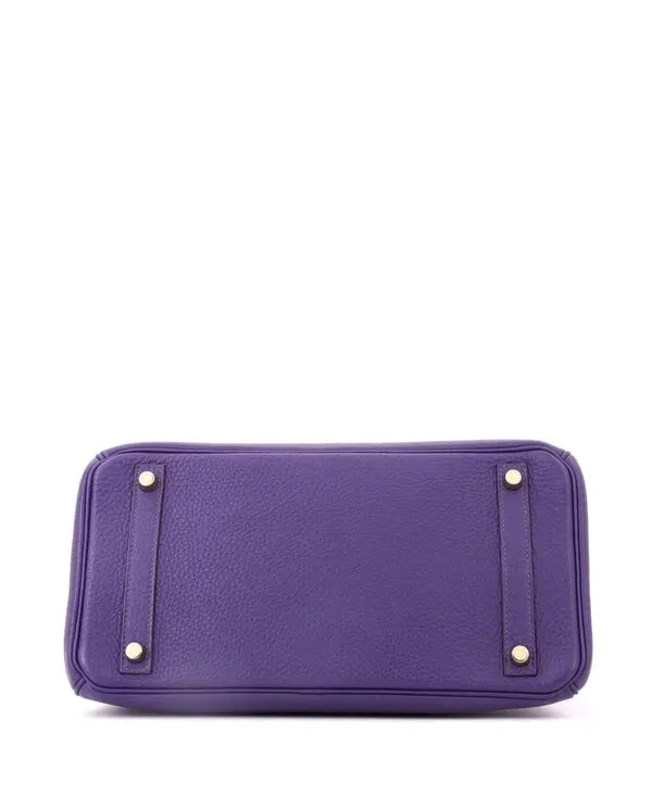 Hermès Birkin 30 Handbag Purple Togo With Gold Hardware - Iris