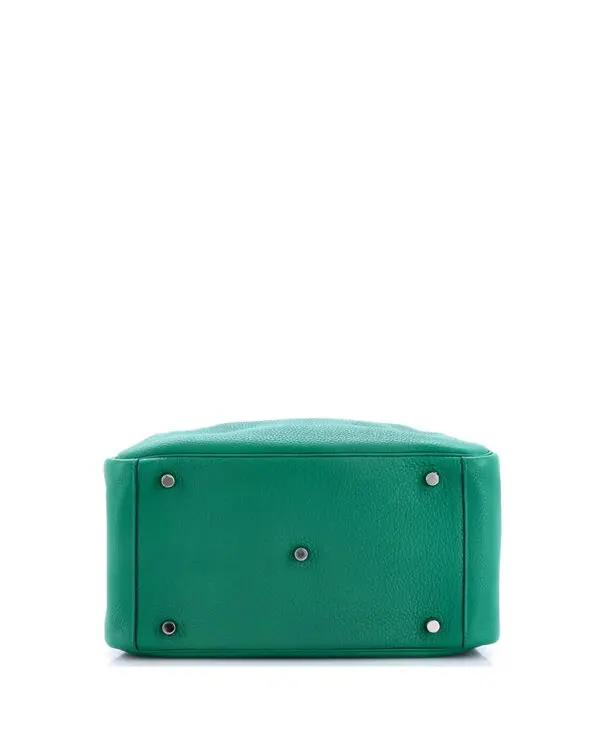 Hermès Lindy 30 Leather Shoulder Bag - Green
