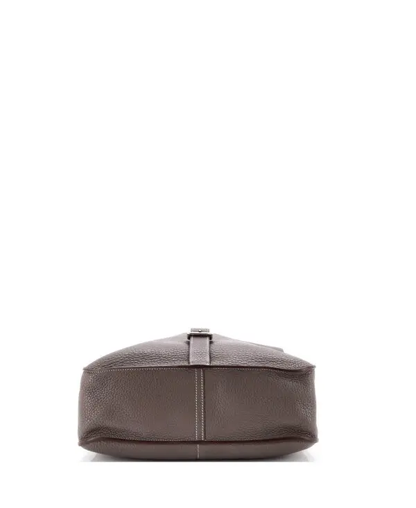 Hermès Halzan Convertible Leather Shoulder Bag
