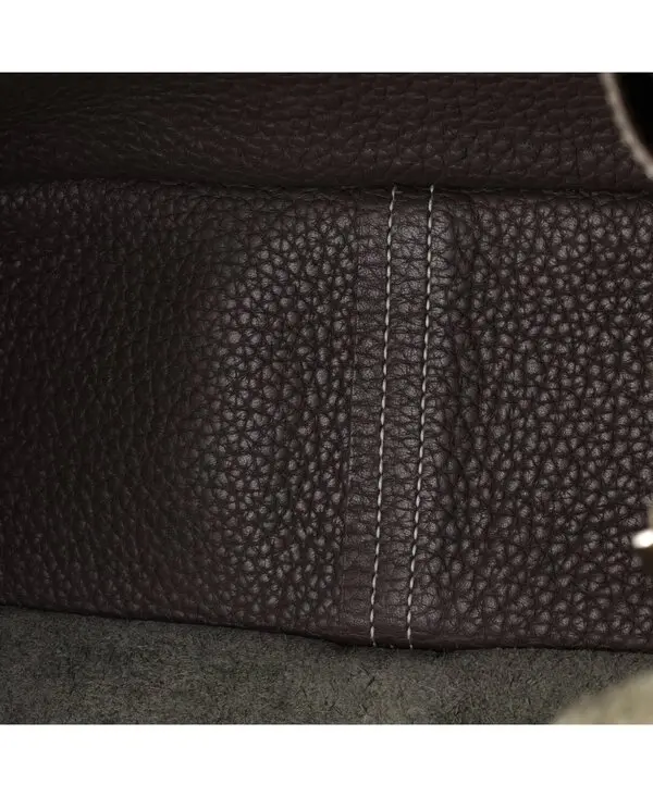 Hermès Halzan Convertible Leather Shoulder Bag