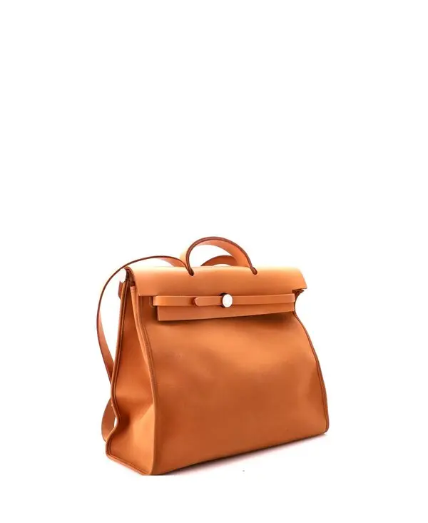 Hermès Herbag Leather & Canvas Tote