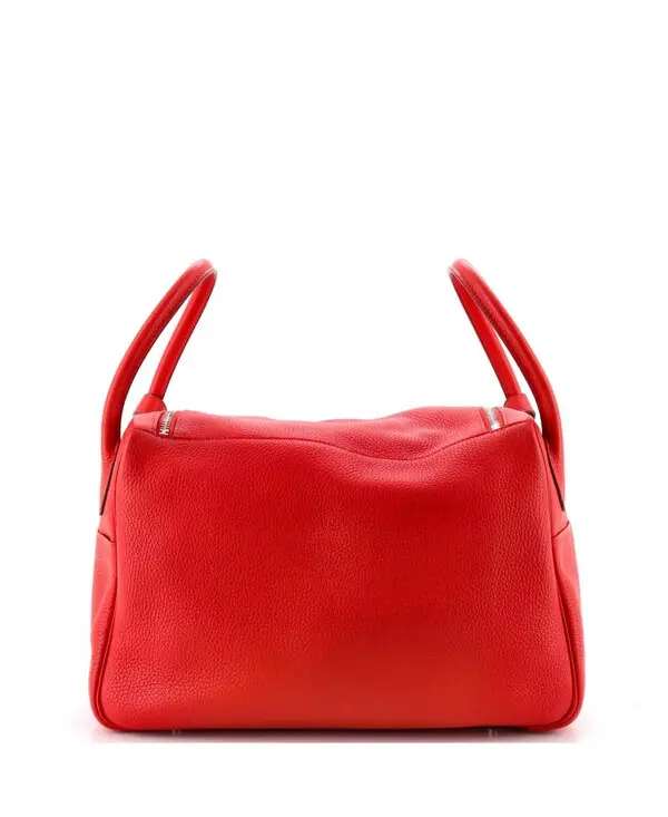 Hermès Lindy Leather Satchel - Red