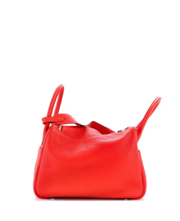 Hermès Lindy Convertible Leather Shoulder Bag - Red