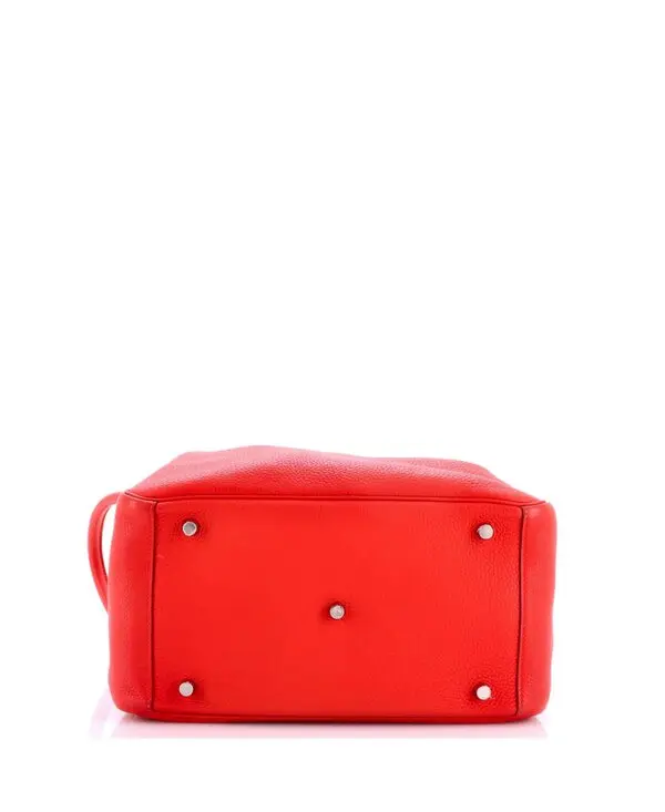 Hermès Lindy Convertible Leather Shoulder Bag - Red