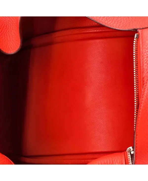 Hermès Lindy Convertible Leather Shoulder Bag - Red