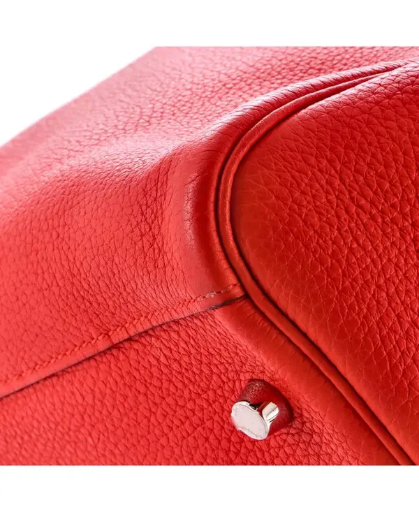 Hermès Lindy Convertible Leather Shoulder Bag - Red