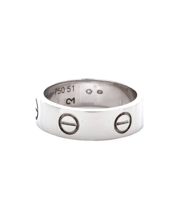 CARTIER Love Band Ring 18k Gold