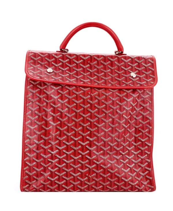 Goyard Saint Leger Briefcase Backpack Coated Canvas
