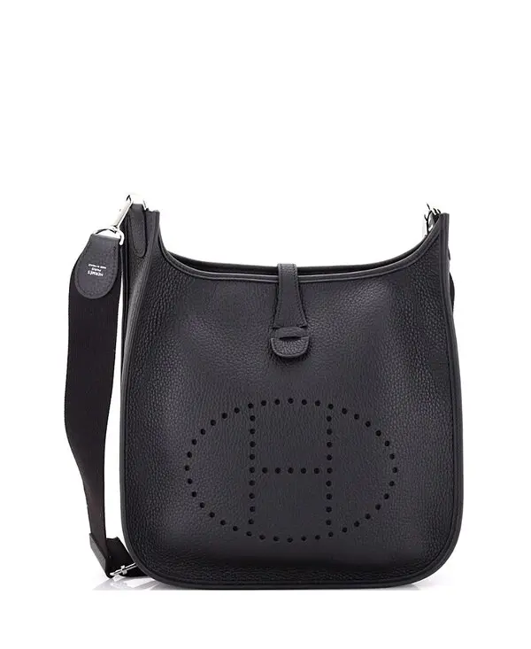Hermès Pm Evelyne Bag Gen Iii Clemence - Black