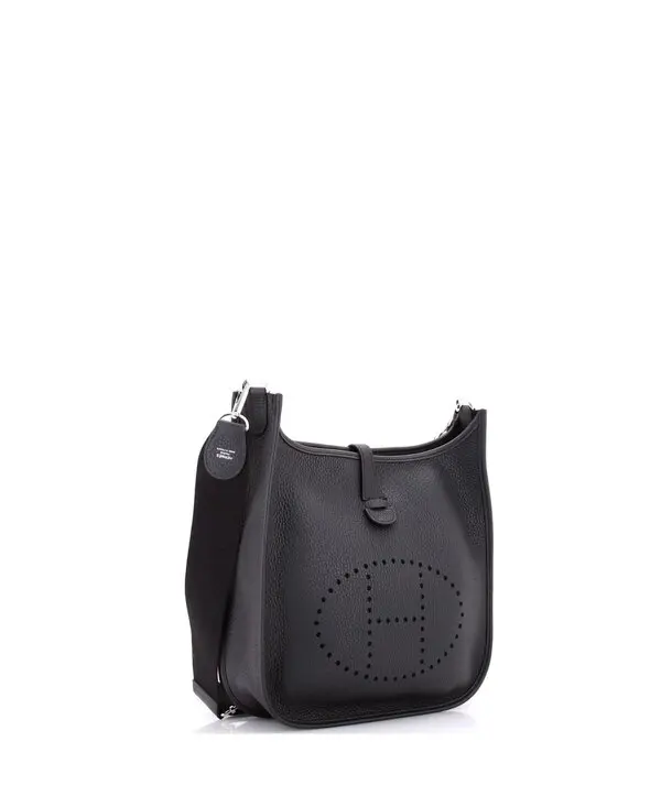 Hermès Pm Evelyne Bag Gen Iii Clemence - Black