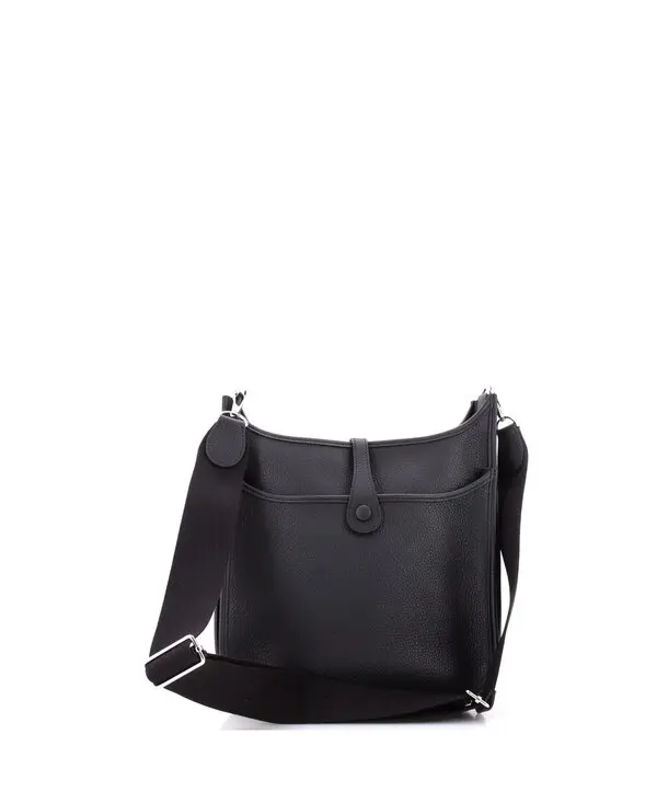 Hermès Pm Evelyne Bag Gen Iii Clemence - Black