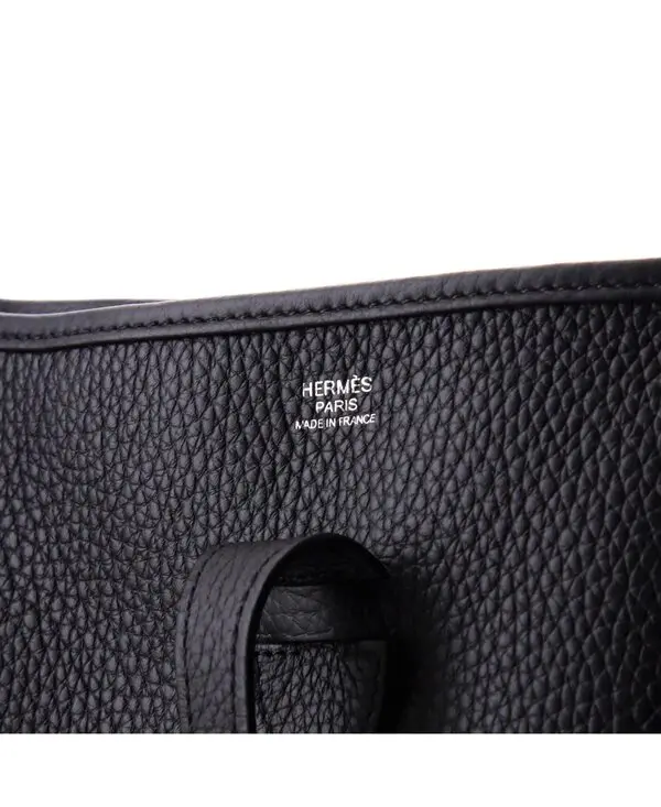 Hermès Pm Evelyne Bag Gen Iii Clemence - Black