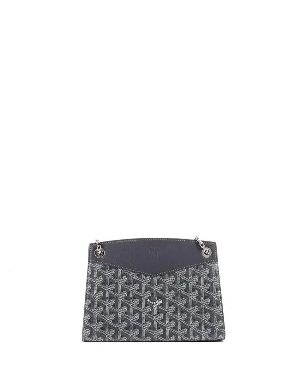 Goyard Structured Rouette Chain Shoulder Bag Coated Canvas - Gray