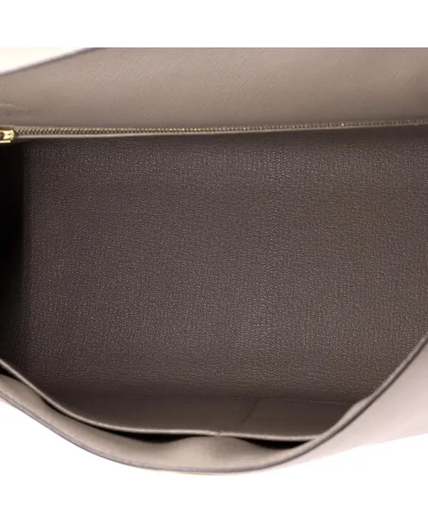 Hermès Kelly 28 Handbag Grey Epsom With Gold Hardware - Gris Asphalte