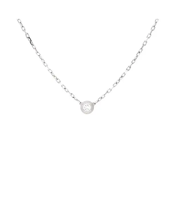 CARTIER Small D'amour Pendant Necklace 18k Gold With Diamond, 14.5 - White