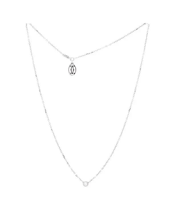 CARTIER Small D'amour Pendant Necklace 18k Gold With Diamond, 14.5