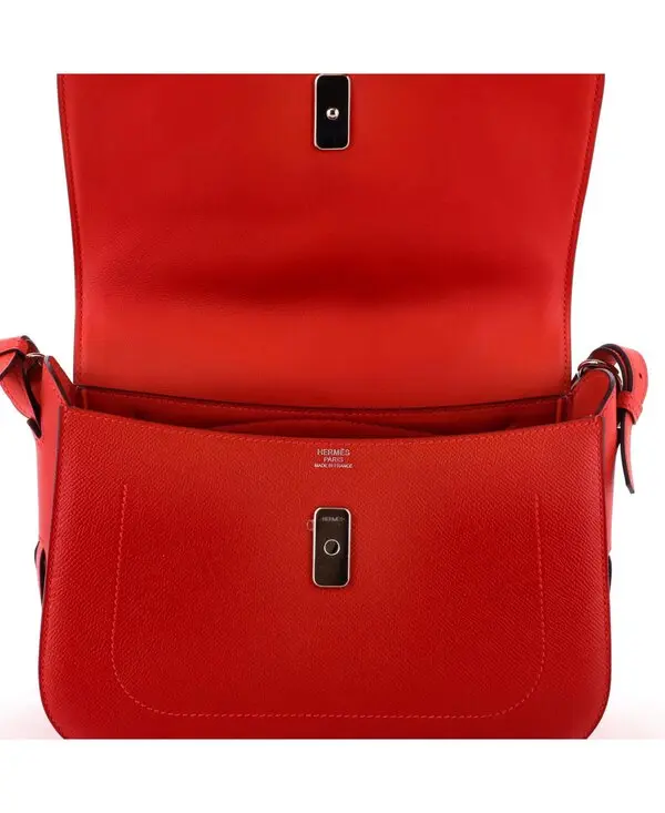 Hermès Harnais Shoulder Bag Epsom And Tadelakt - Red