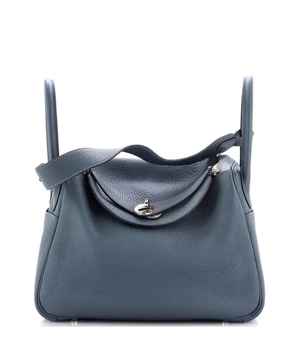 Hermès 30 Lindy Bag Clemence - Blue