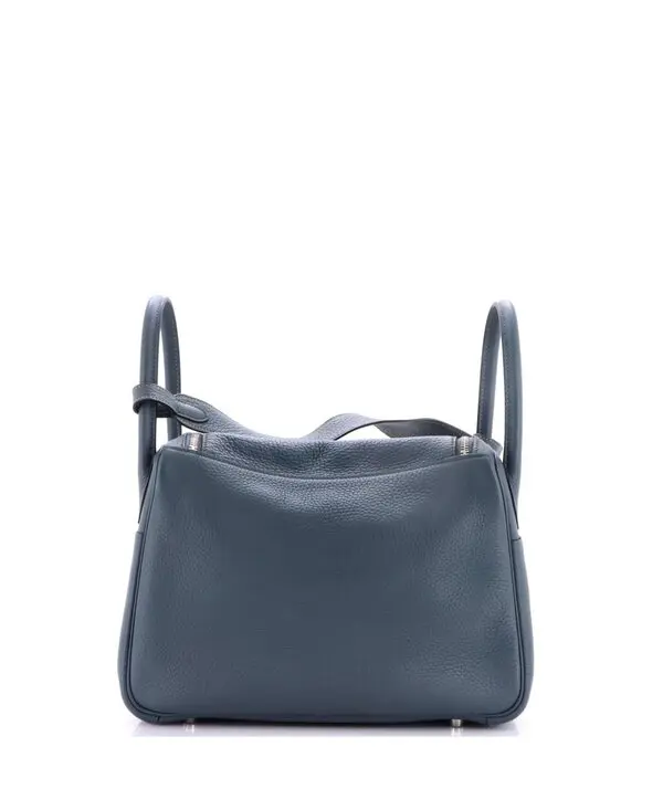 Hermès 30 Lindy Bag Clemence - Blue