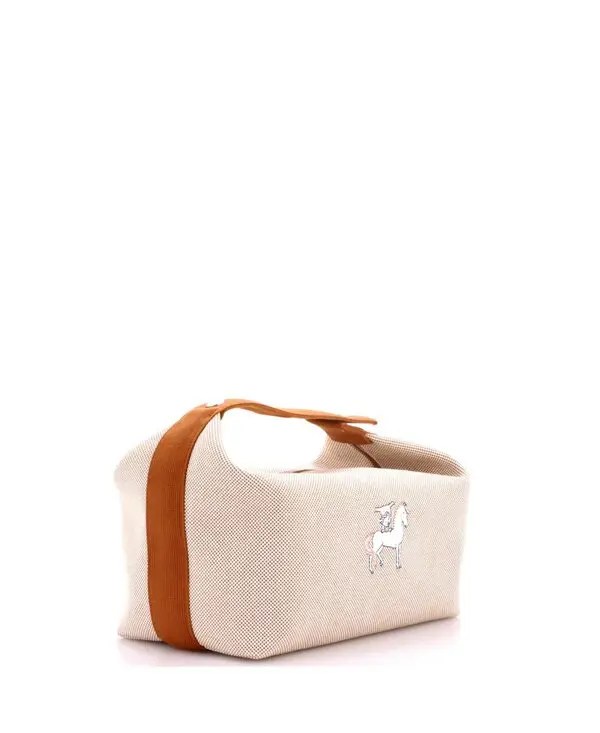 Hermès Gm Bride-a-brac Cabriole Travel Case Toile