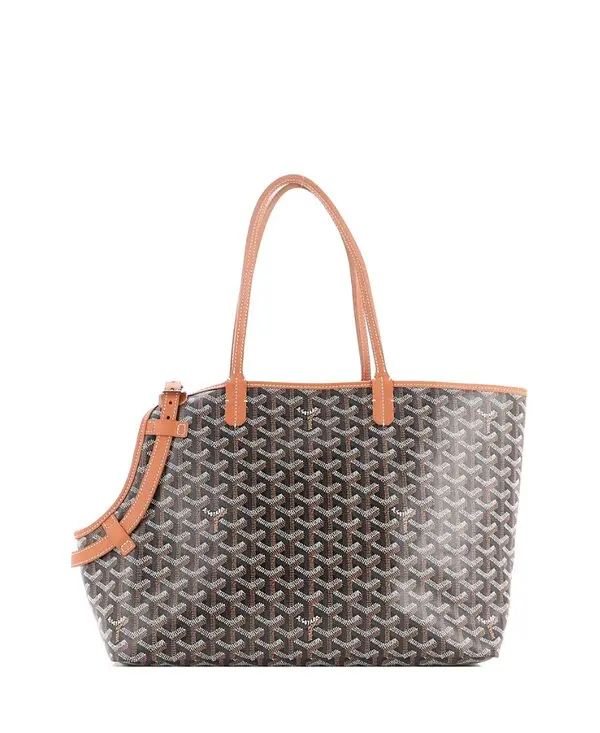 Goyard Chien Gris Pet Carrier Tote Coated Canvas - Black
