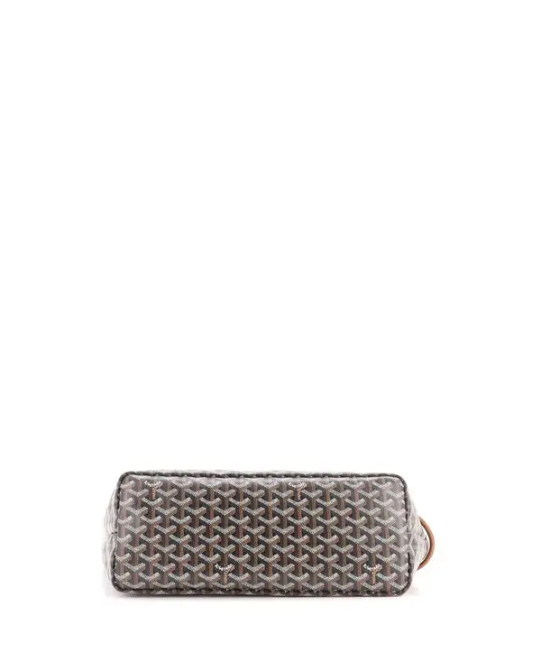Goyard Chien Gris Pet Carrier Tote Coated Canvas - Black