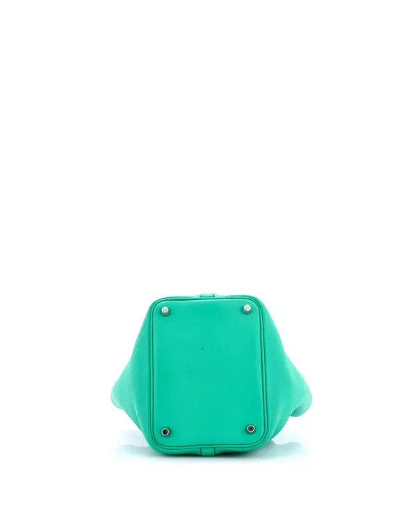 Hermès Pm Eclat Picotin Lock Bag Clemence - Green